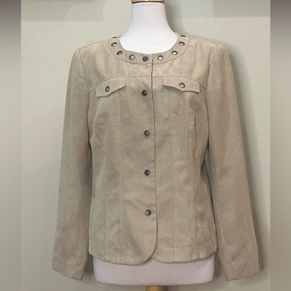 Dress Barn | Jackets & Coats | Dress Barn Size Pxl Light Camel Jacket ...